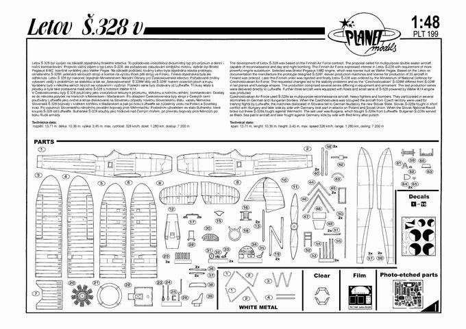 Letov Š-328 with floats, 1:48, 080/PLT199 - Plastikové modely a ...