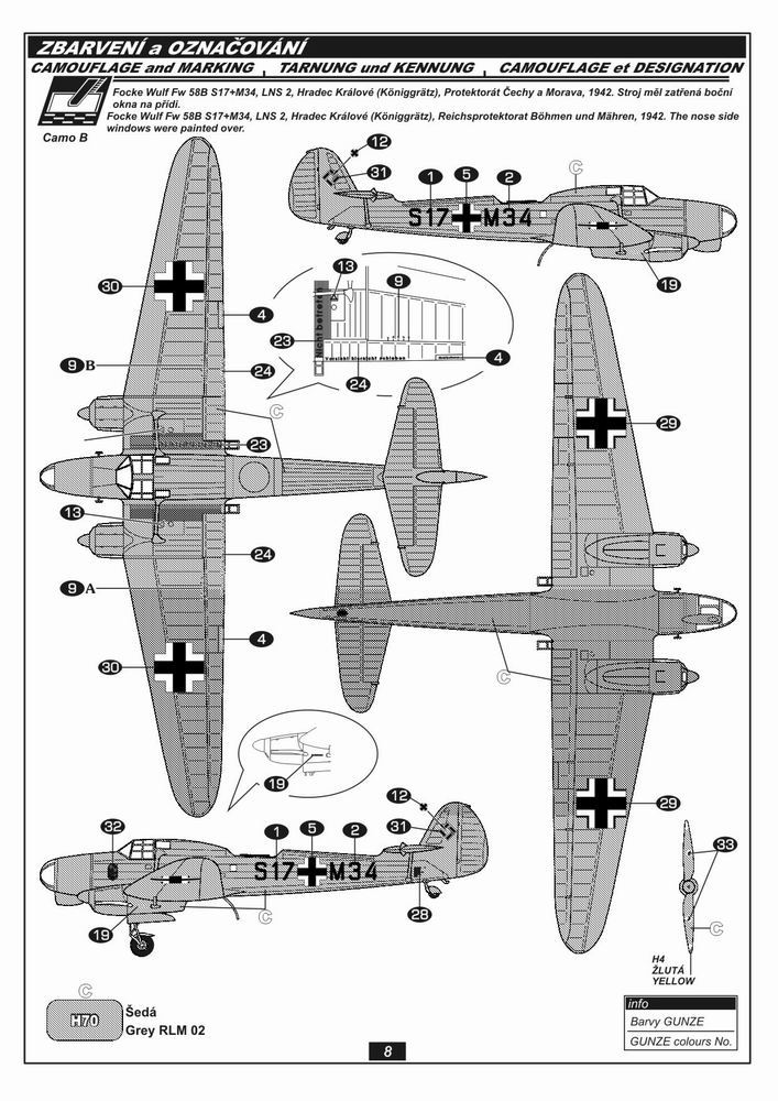 Focke Wulf Fw 58 Weihe, Special Hobby, 1/72